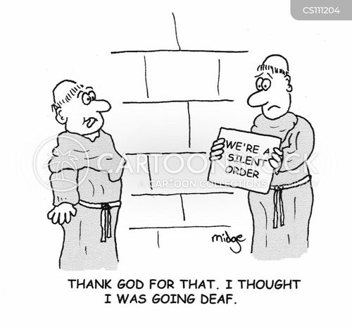 Oath Of Silence Cartoons and Comics - funny pictures from CartoonStock