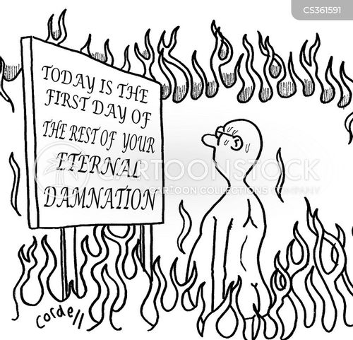 Eternally Damned Cartoons and Comics - funny pictures from CartoonStock