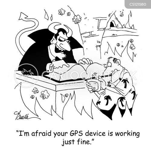 Gps Device Cartoons and Comics - funny pictures from CartoonStock