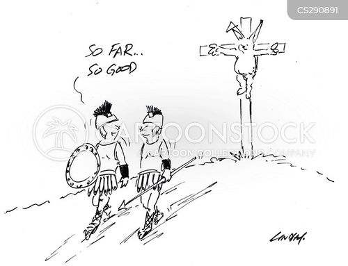 The Crucifixion Cartoons and Comics - funny pictures from CartoonStock