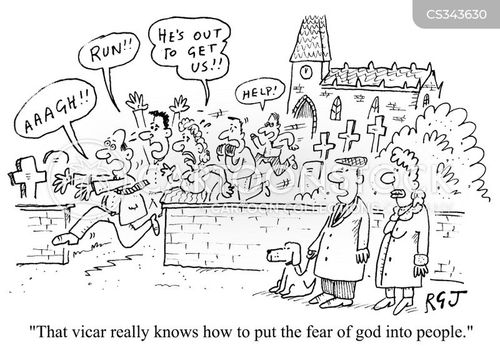 Fear Of God Cartoons and Comics - funny pictures from CartoonStock