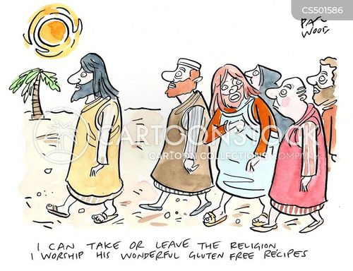 Religion And Food Cartoons and Comics - funny pictures from CartoonStock