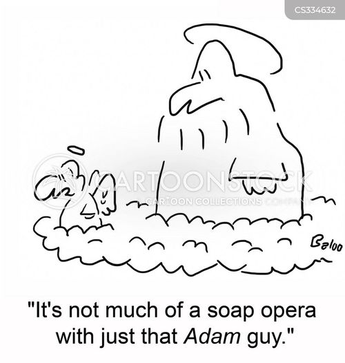 Creation Of Adam Cartoons and Comics - funny pictures from CartoonStock