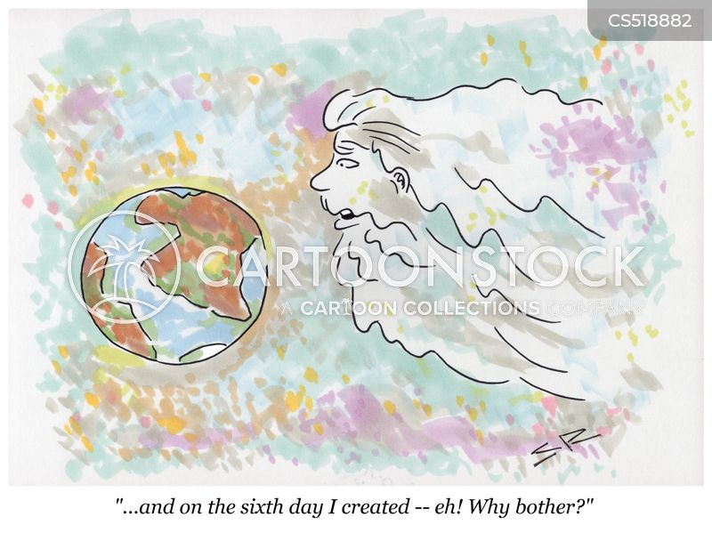 Sixth Day Cartoons and Comics - funny pictures from CartoonStock