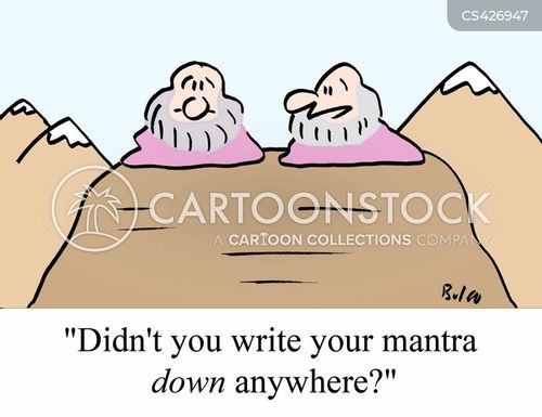 Spiritual Mantra Cartoons and Comics - funny pictures from CartoonStock