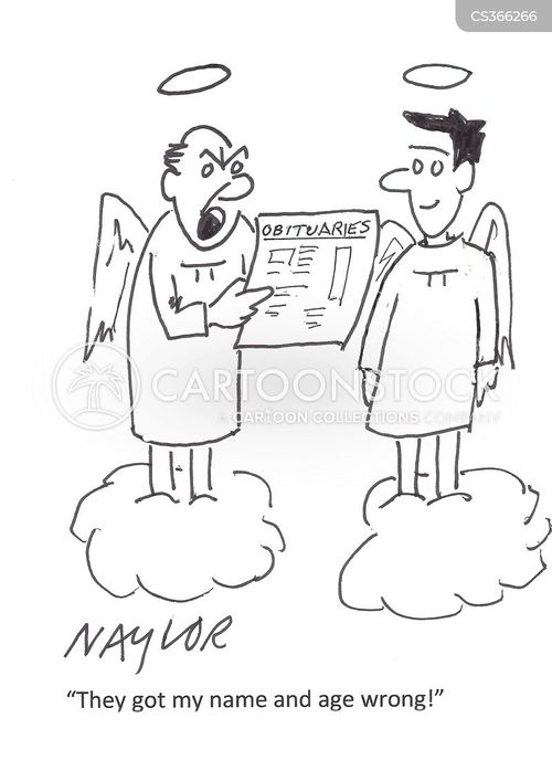 Death Notice Cartoons and Comics - funny pictures from CartoonStock