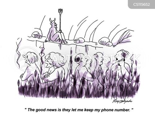 The Devil's Number Cartoons and Comics - funny pictures from CartoonStock