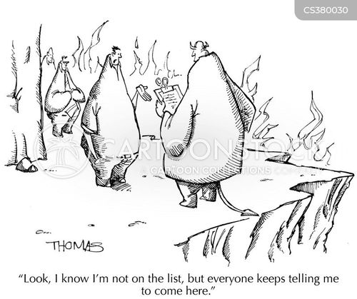 Go To Hell Cartoons and Comics - funny pictures from CartoonStock