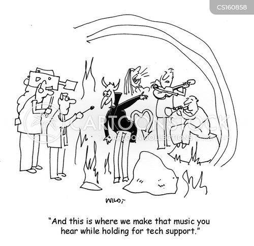 Hold Music Cartoons and Comics - funny pictures from CartoonStock