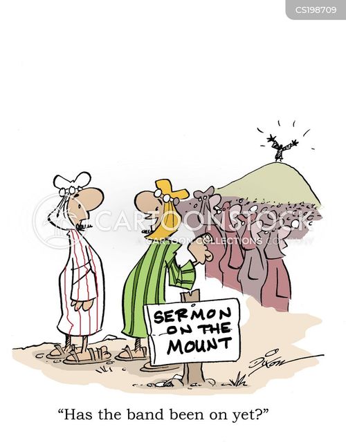 Sermon On The Mount Cartoons and Comics - funny pictures from CartoonStock