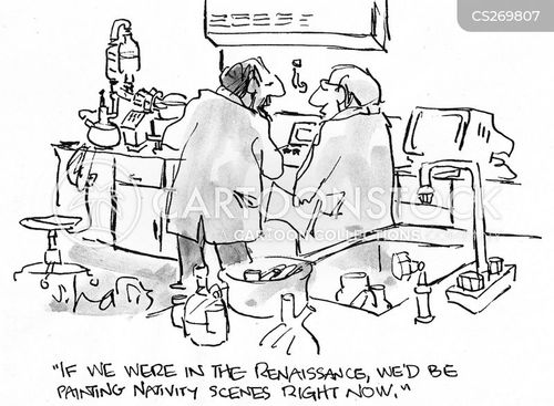 Renaissance Science Cartoons and Comics - funny pictures from CartoonStock