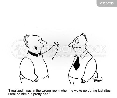 Last Rite Cartoons and Comics - funny pictures from CartoonStock