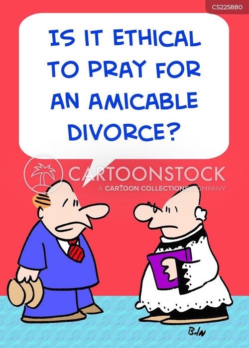 Amicable Divorce Cartoons and Comics - funny pictures from CartoonStock