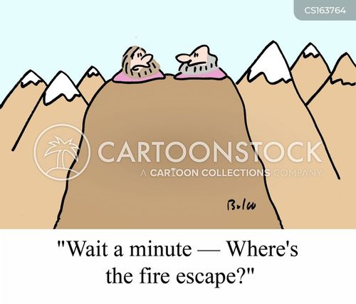 Fire Escape Cartoons and Comics - funny pictures from CartoonStock