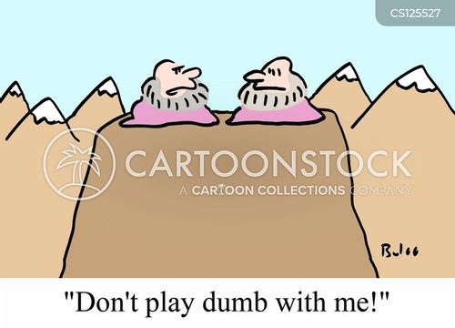 Playing Dumb Cartoons and Comics - funny pictures from CartoonStock