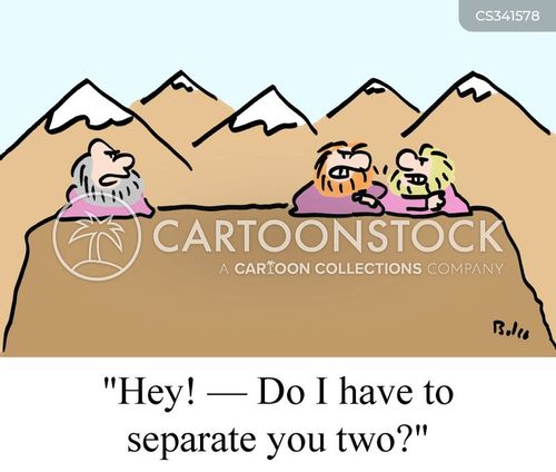 Spiritual Conflict Cartoons and Comics - funny pictures from CartoonStock
