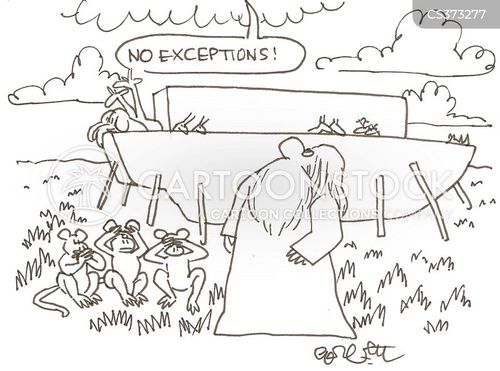 Exceptions Cartoons and Comics - funny pictures from CartoonStock