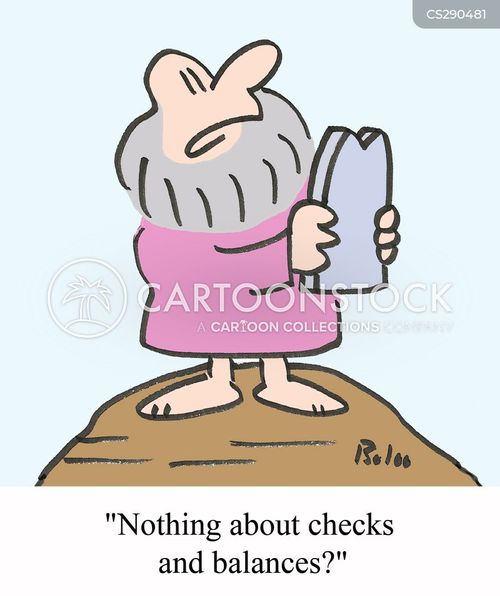 Checks And Balances Cartoons and Comics - funny pictures from CartoonStock