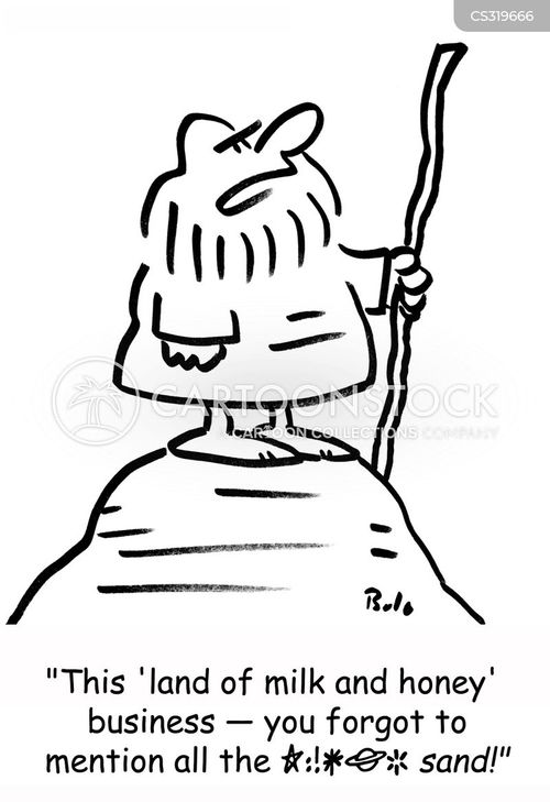 Promised Land Cartoons and Comics - funny pictures from CartoonStock