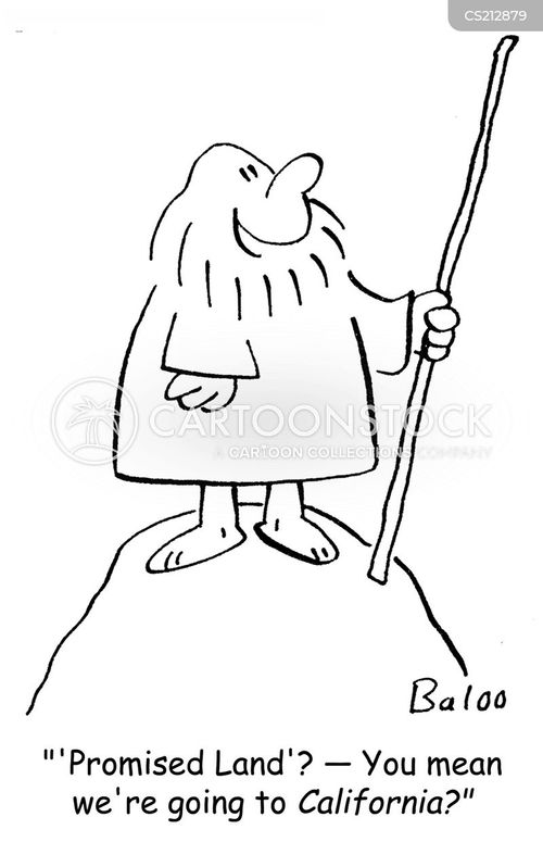 Promised Land Cartoons and Comics - funny pictures from CartoonStock