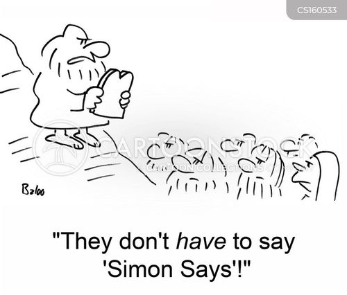 Simon Says Cartoons and Comics - funny pictures from CartoonStock