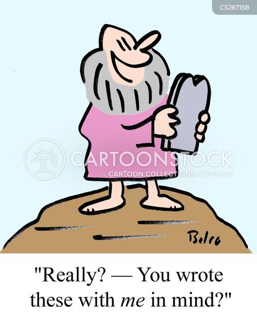 God's Commandments Cartoons and Comics - funny pictures from CartoonStock