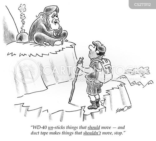 Adhesive Cartoons and Comics - funny pictures from CartoonStock