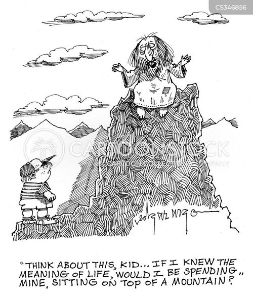 Mountaintop Guru Cartoons and Comics - funny pictures from CartoonStock