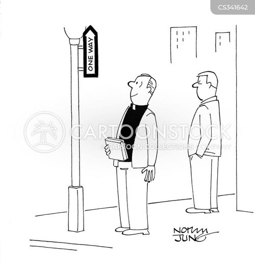 One Way Street Cartoons and Comics - funny pictures from CartoonStock