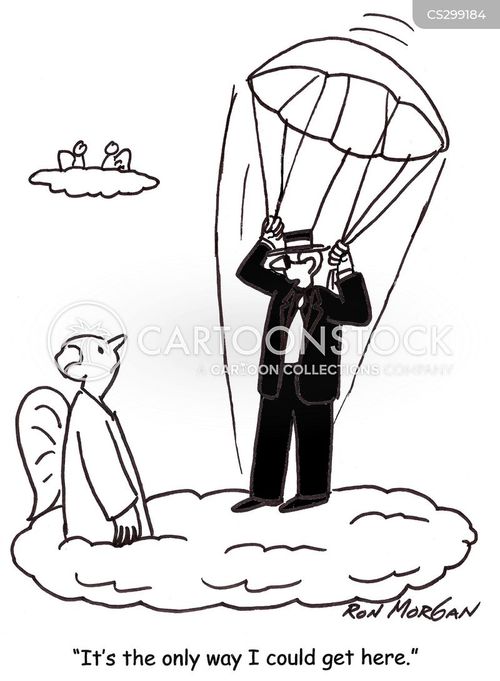 Parachuted Cartoons and Comics - funny pictures from CartoonStock