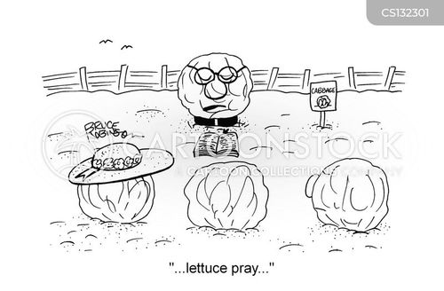 Lettuces Cartoons and Comics - funny pictures from CartoonStock