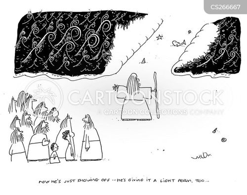 Parting The Red Sea Cartoons and Comics - funny pictures from CartoonStock