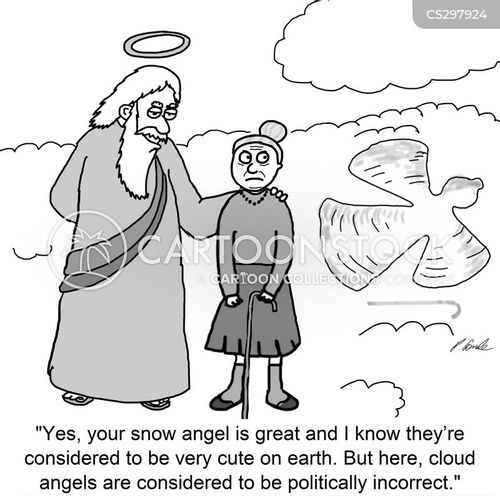 Snow Angels Cartoons and Comics - funny pictures from CartoonStock