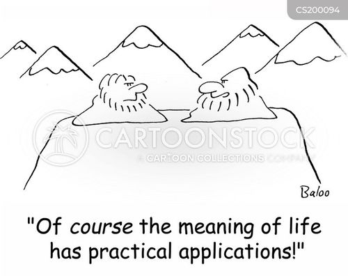The Meaning Of Life Cartoons and Comics - funny pictures from CartoonStock