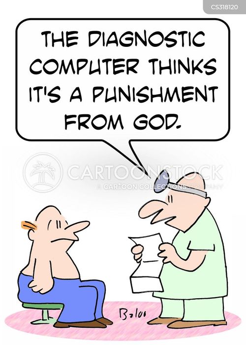 Diagnostics Computer Cartoons and Comics - funny pictures from CartoonStock