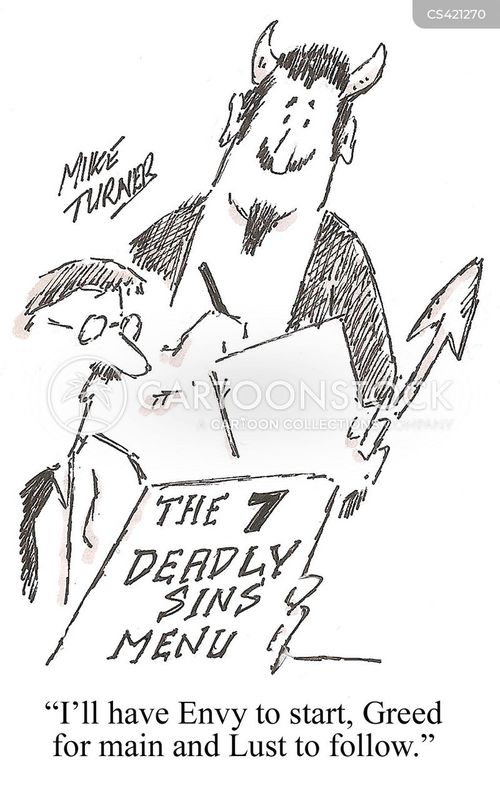 Deadly Sins Cartoons and Comics - funny pictures from CartoonStock