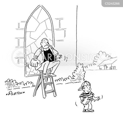 Stained Glass Window Cartoons and Comics - funny pictures from CartoonStock