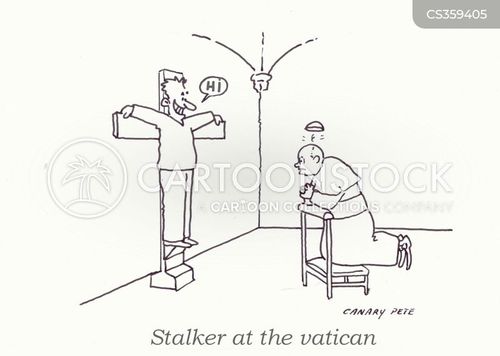 Stalker Cartoons and Comics - funny pictures from CartoonStock