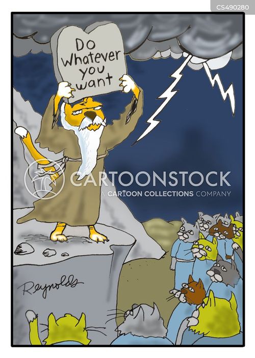 10 Commandemtns Cartoons and Comics - funny pictures from CartoonStock