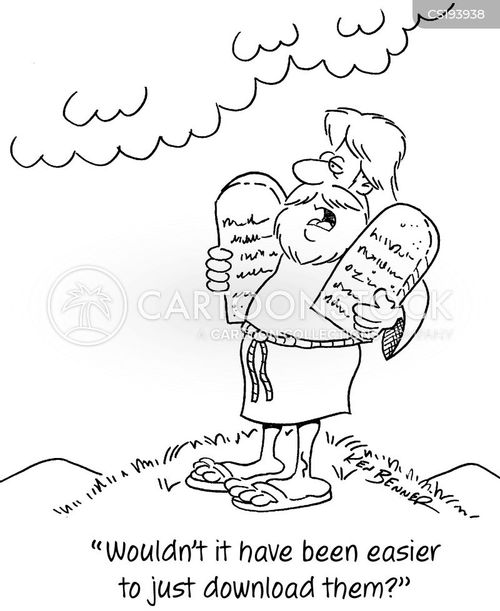 10 Commandments Cartoons and Comics - funny pictures from CartoonStock