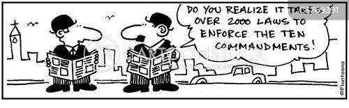 God's Law Cartoons and Comics - funny pictures from CartoonStock