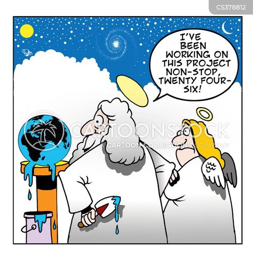 Creating The World Cartoons and Comics - funny pictures from CartoonStock