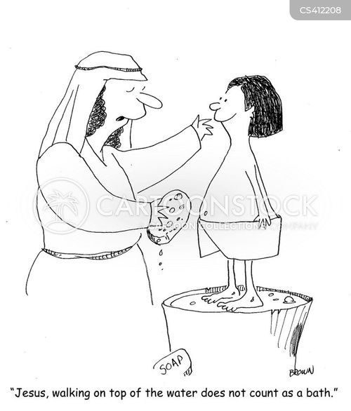 Miracles Of Jesus Cartoons and Comics - funny pictures from CartoonStock