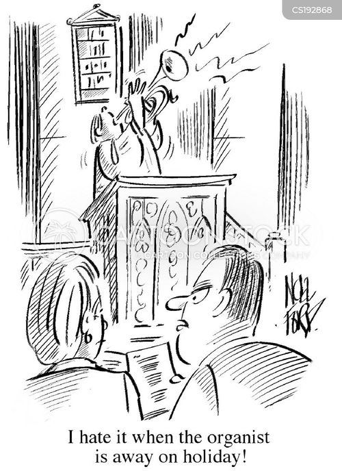 Organist Cartoons and Comics - funny pictures from CartoonStock