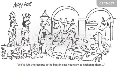 Gift Exchange Cartoons and Comics - funny pictures from CartoonStock