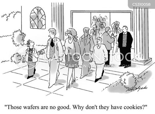 Communion Wafer Cartoons and Comics - funny pictures from CartoonStock