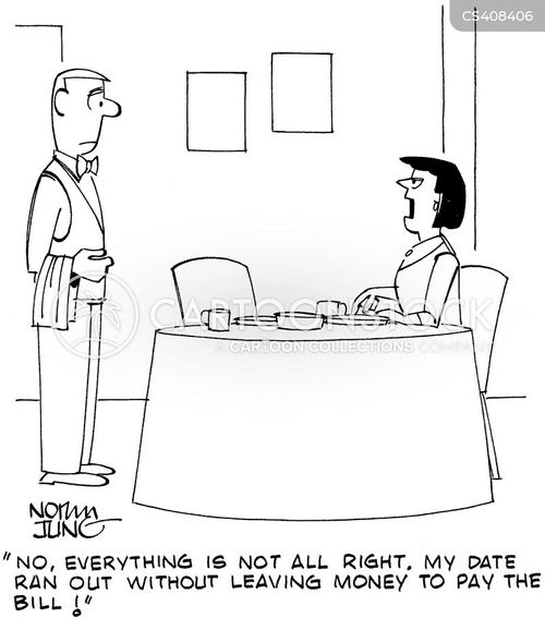 Restaurant Cheque Cartoons and Comics - funny pictures from CartoonStock