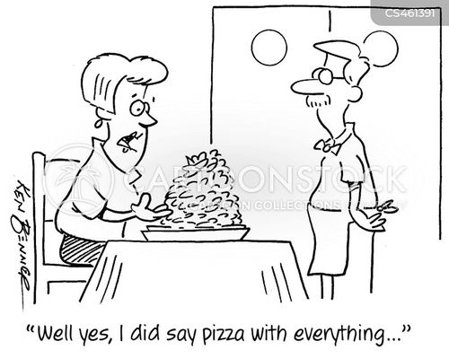 Pizza Dishes Cartoons and Comics - funny pictures from CartoonStock
