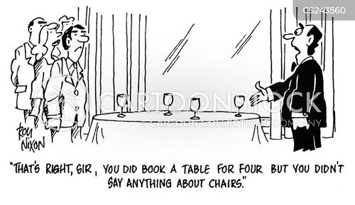 Restaurant Booking Cartoons and Comics - funny pictures from CartoonStock