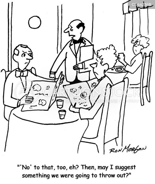 Menu Selection Cartoons and Comics - funny pictures from CartoonStock